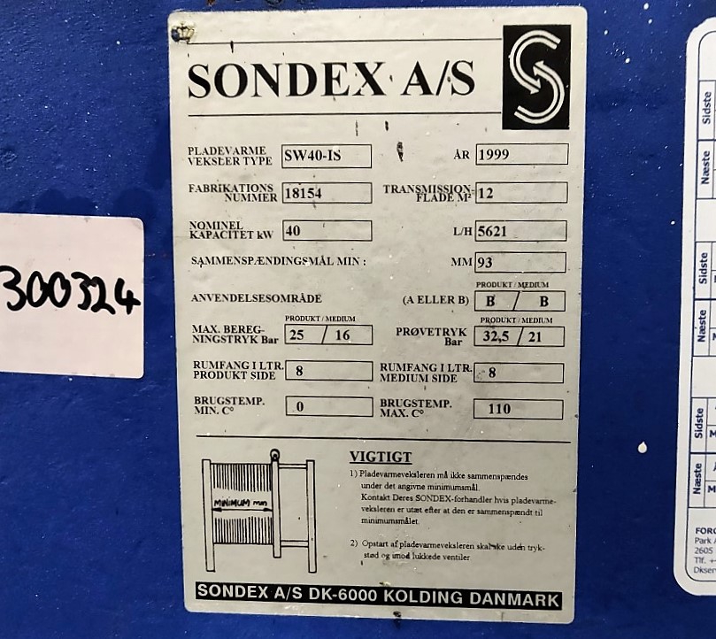 Sondex SW40-IS // Layers 15 // 40 kW - HOS BV
