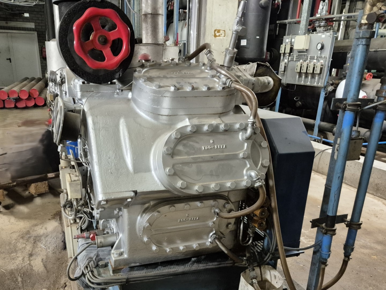 Used Sabroe SMC 108L reciprocating compressor on NH3 (Ammonia). | HOS BV