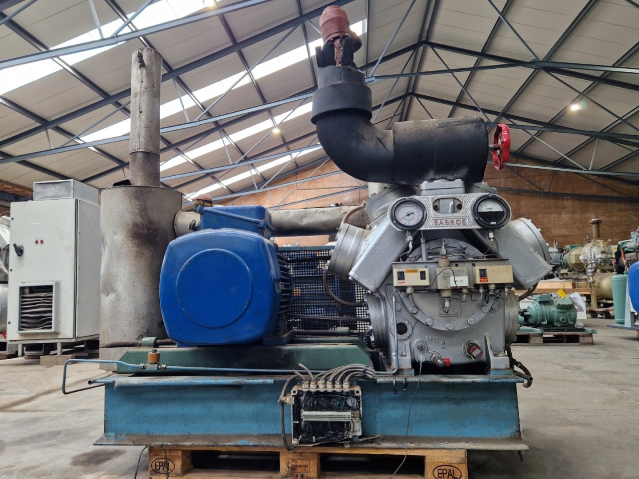 Used Sabroe SMC 108L reciprocating compressor on NH3 (Ammonia). | HOS BV