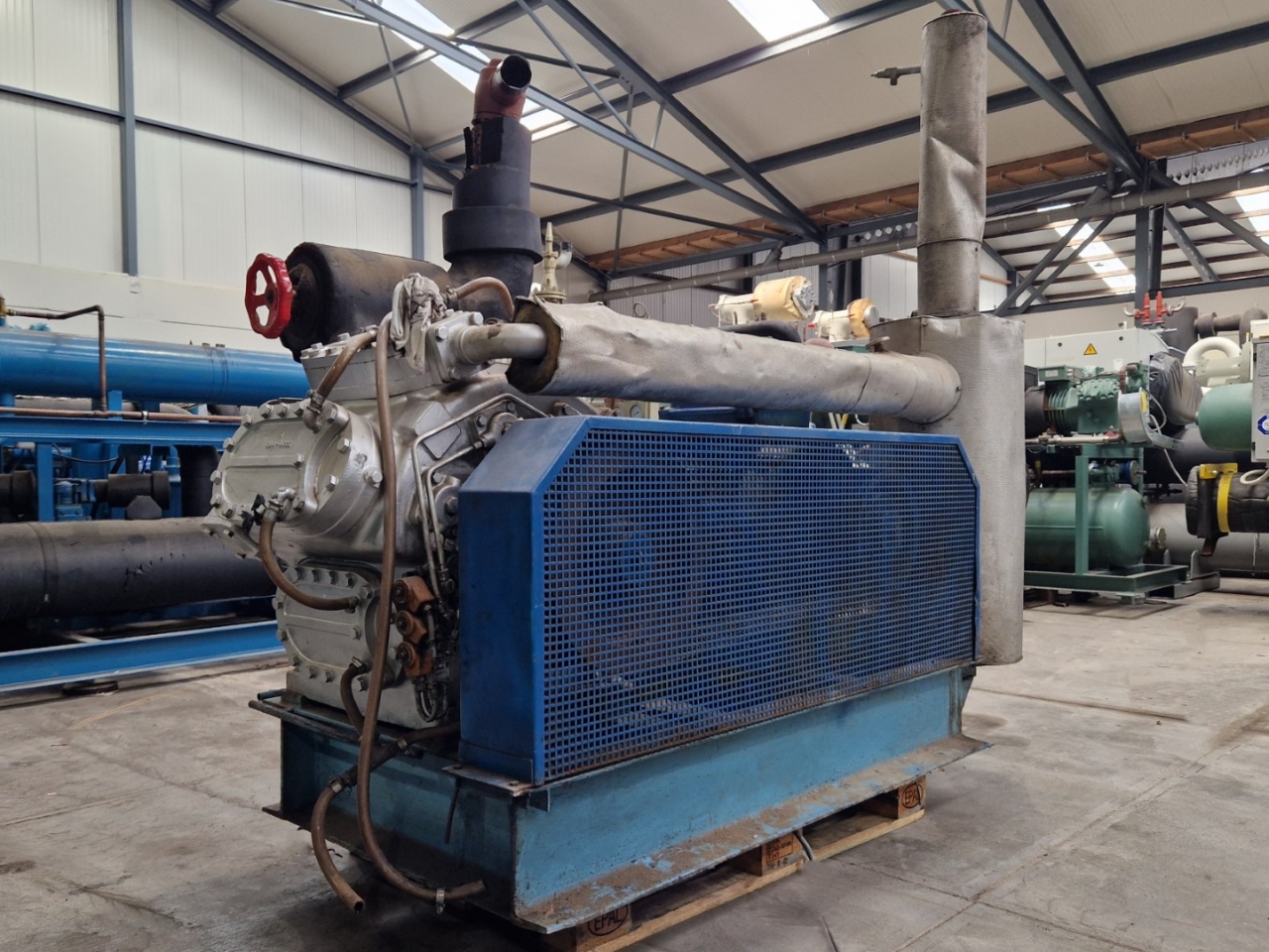 Used Sabroe SMC 108L reciprocating compressor on NH3 (Ammonia). | HOS BV