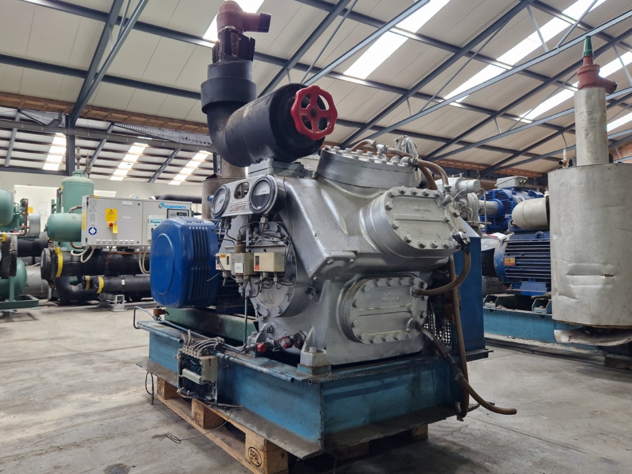 Used Sabroe SMC 108L reciprocating compressor on NH3 (Ammonia). | HOS BV