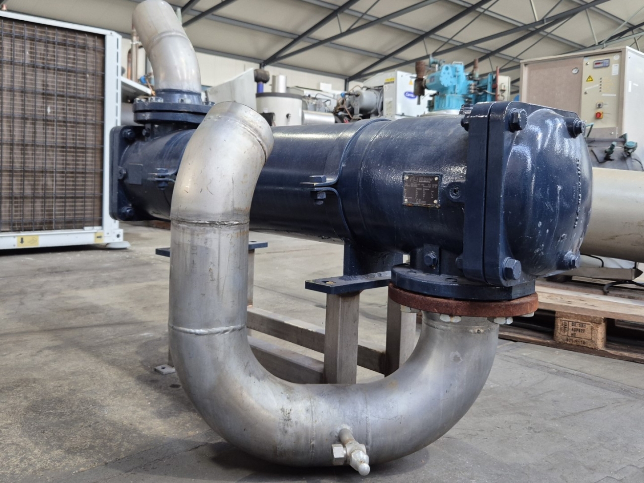 Used HS cooler KS25-AEH-422 L1200 shell and tube heat exchanger | HOS BV