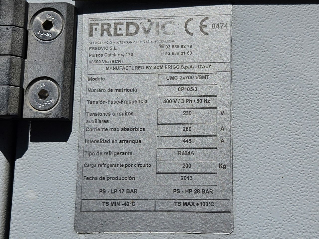 Used Bitzer HSK7451-70-40P (x2) condensing unit Freon | HOS BV