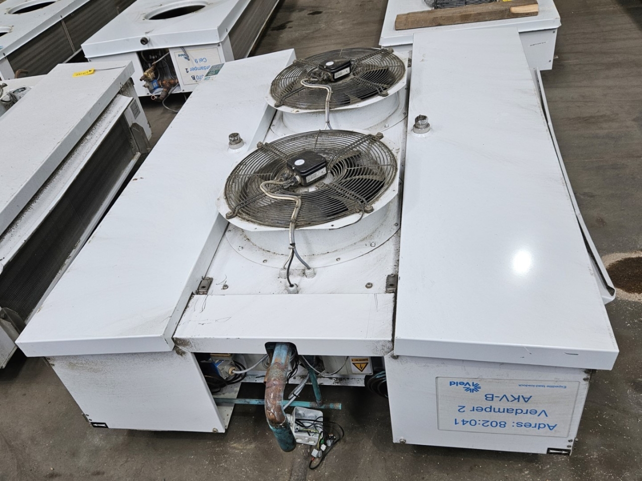 Used Goedhart DVSi 62457 E air cooler for Freon | HOS BV